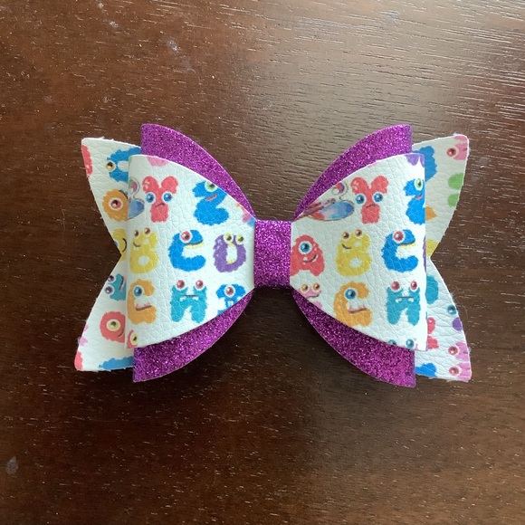 Accessories | 315 Monster Alphabet Hair Bow Back To School Barrette ...